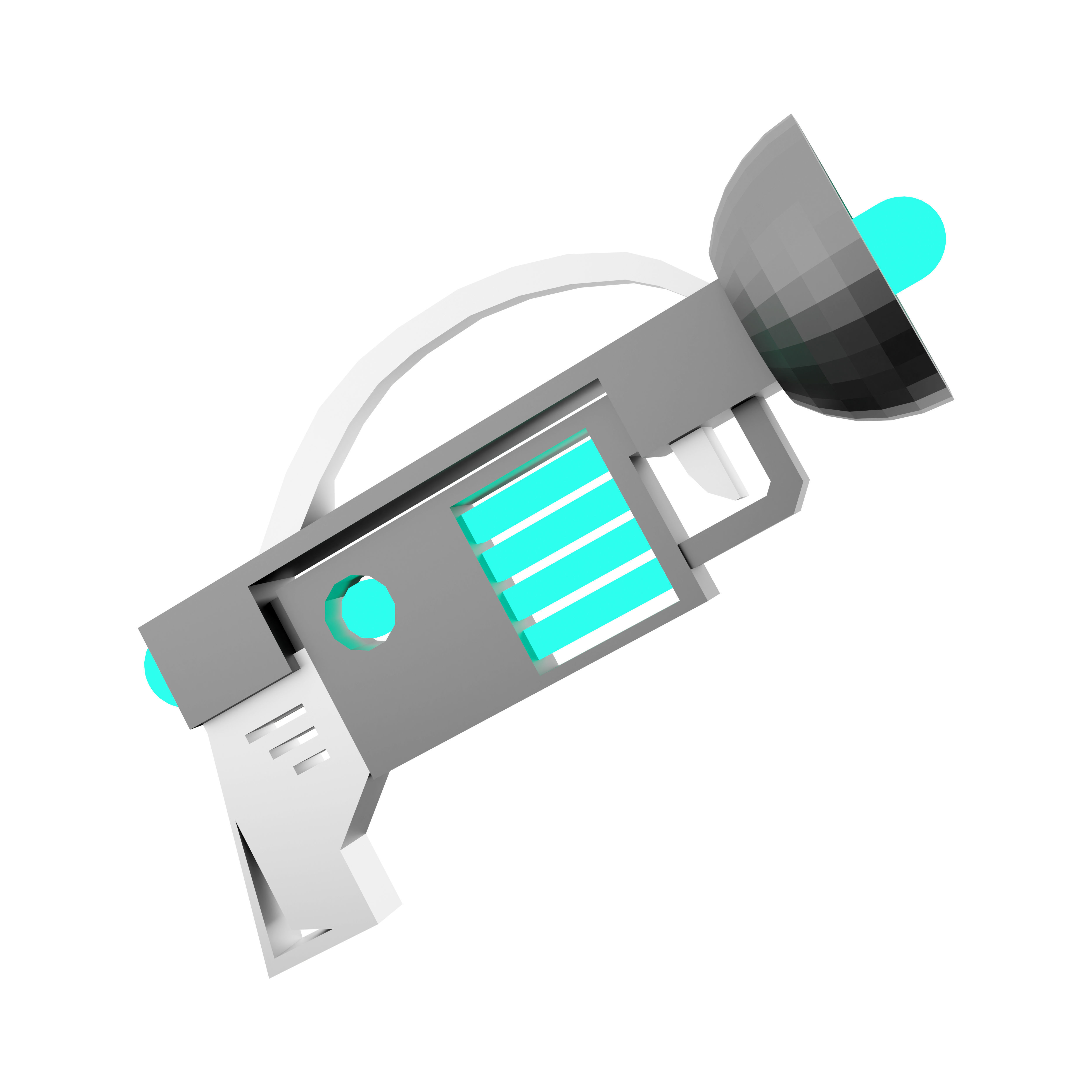 3d sci-fi small beam weapon icon 3D model | CGTrader