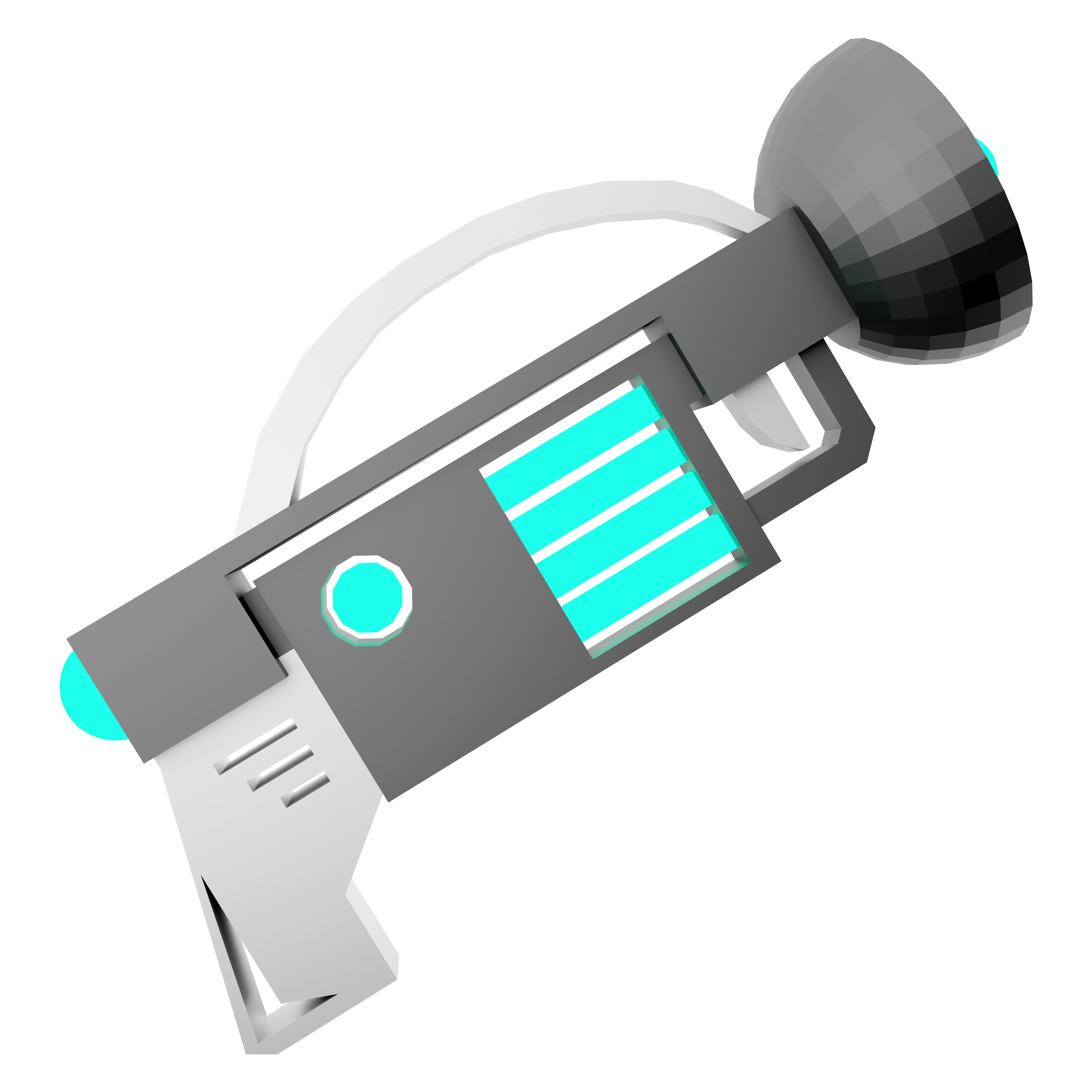 3d sci-fi small beam weapon icon 3D model | CGTrader