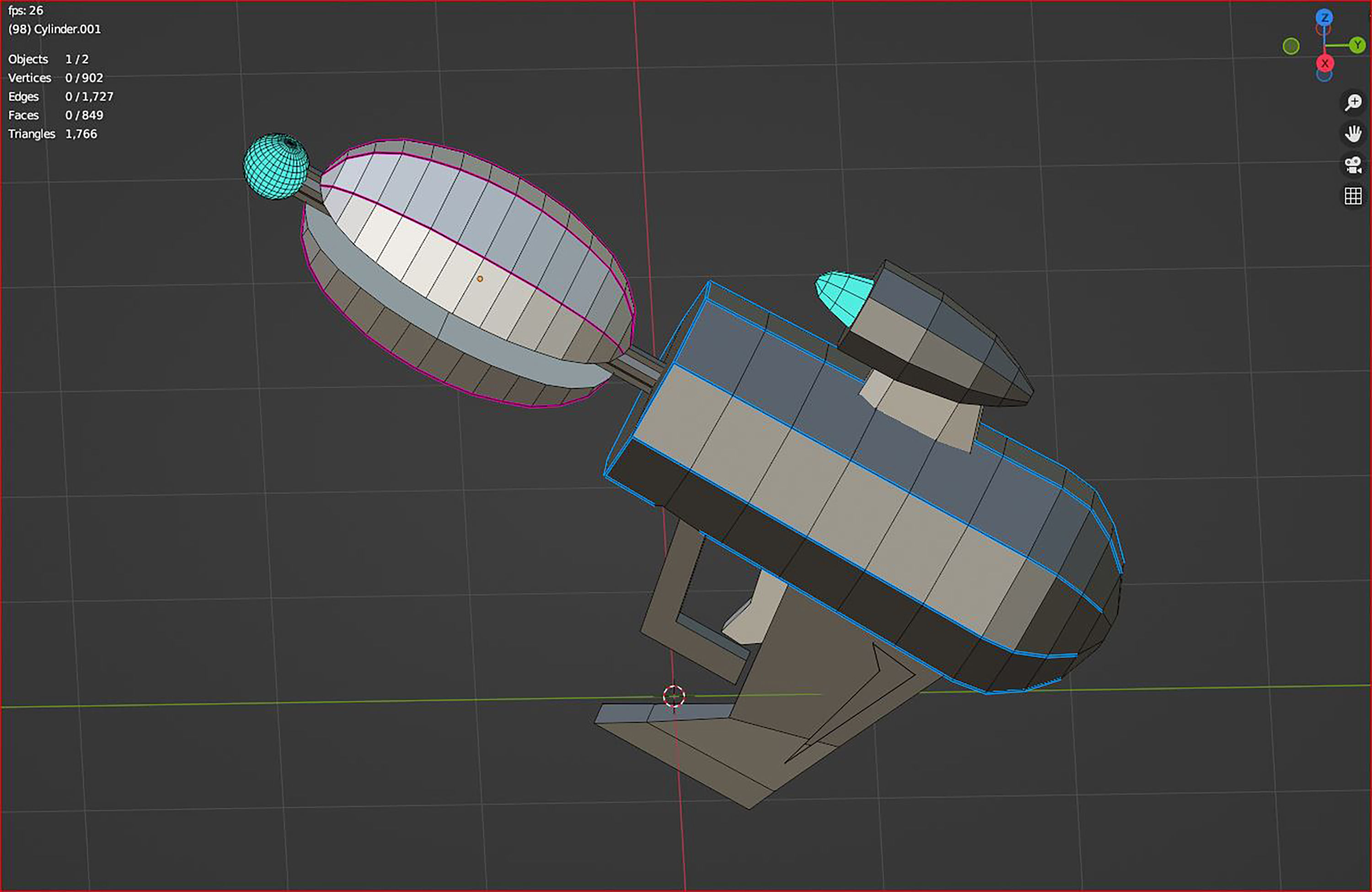 3d Futuristic Sci-Fi Assault Pistol low-poly icon 3D model | CGTrader