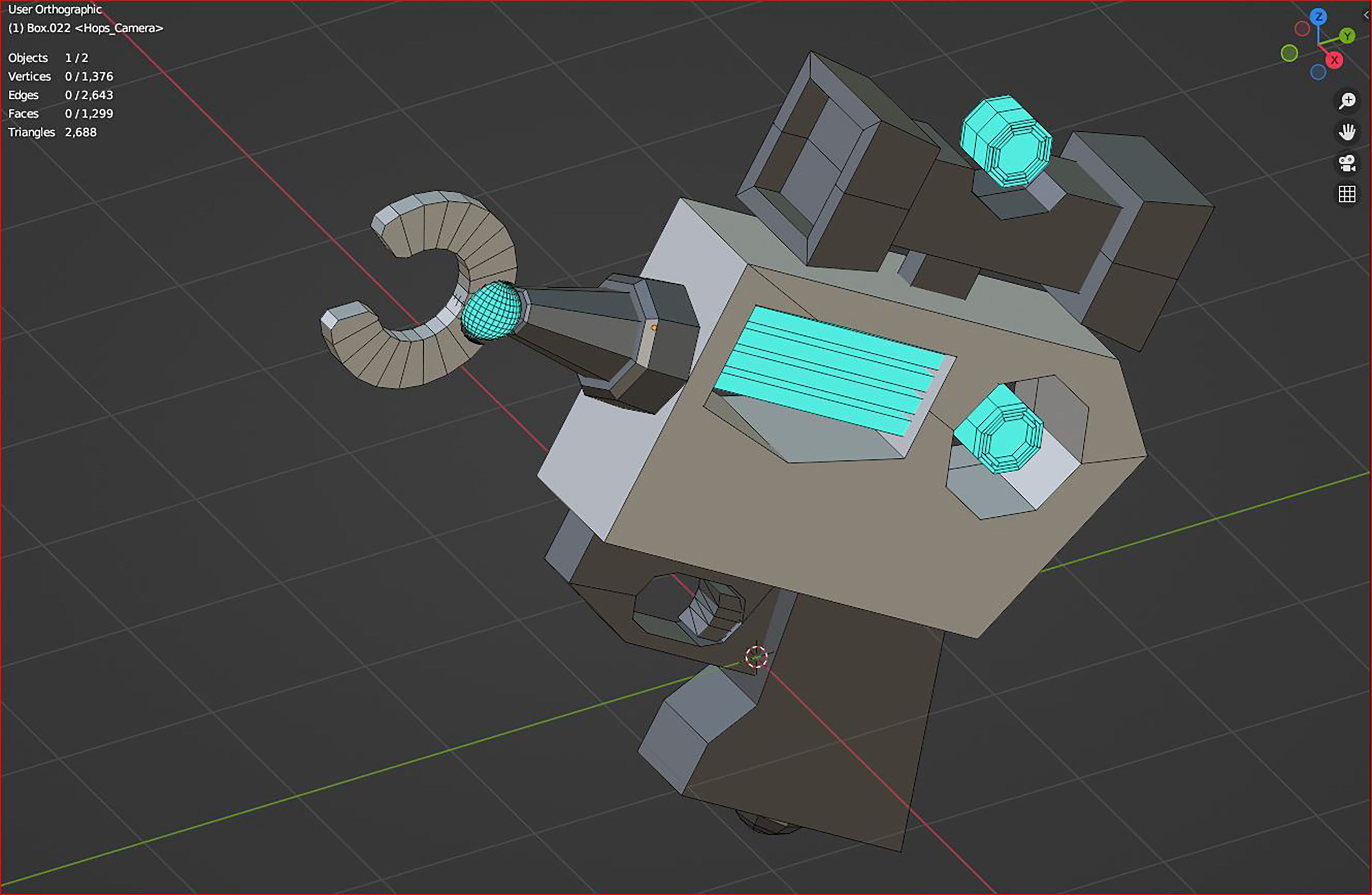 3d Futuristic weapon Space blaster low poly icon 3D model | CGTrader