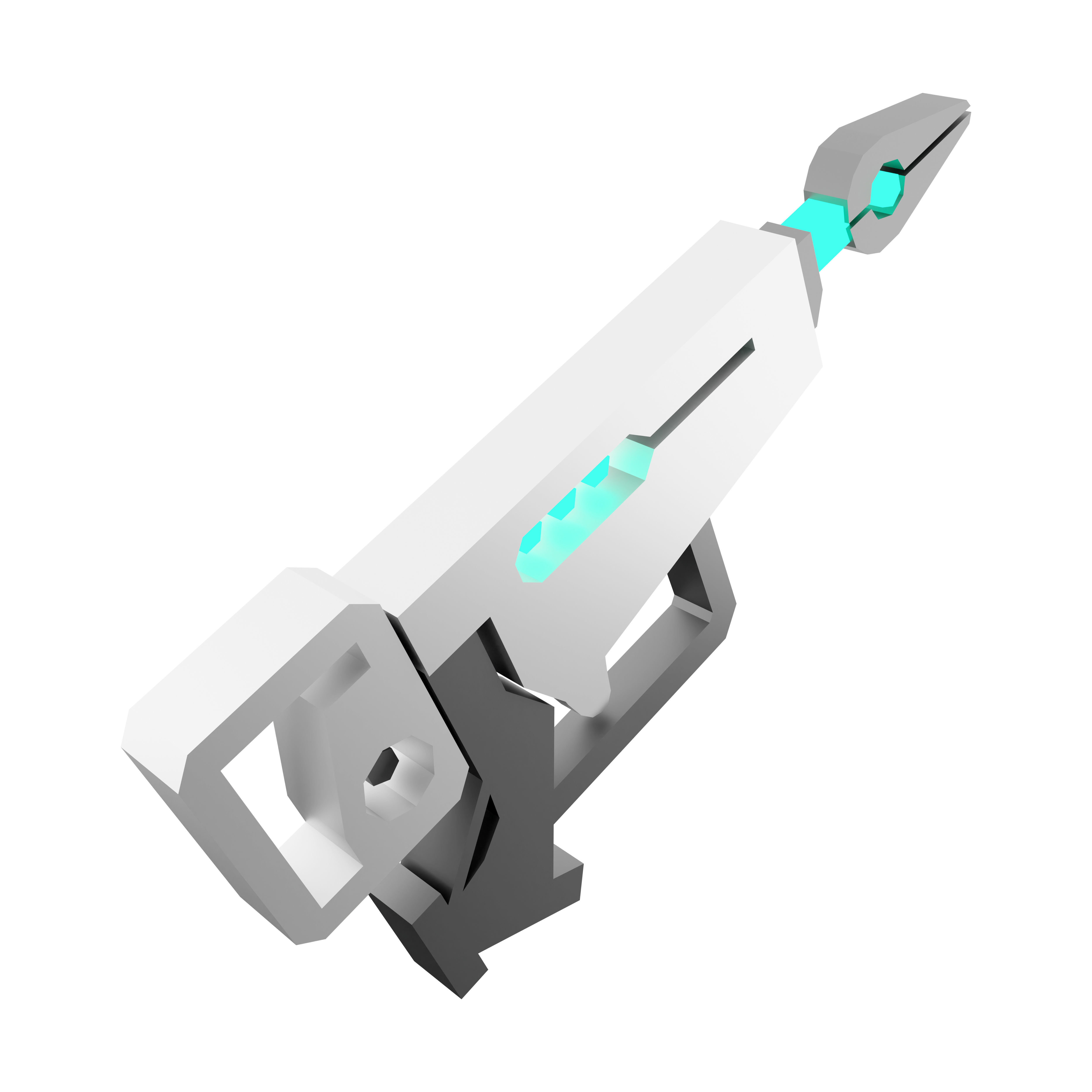 3d cartoon future arm laser and plasma gun icon 3D model | CGTrader