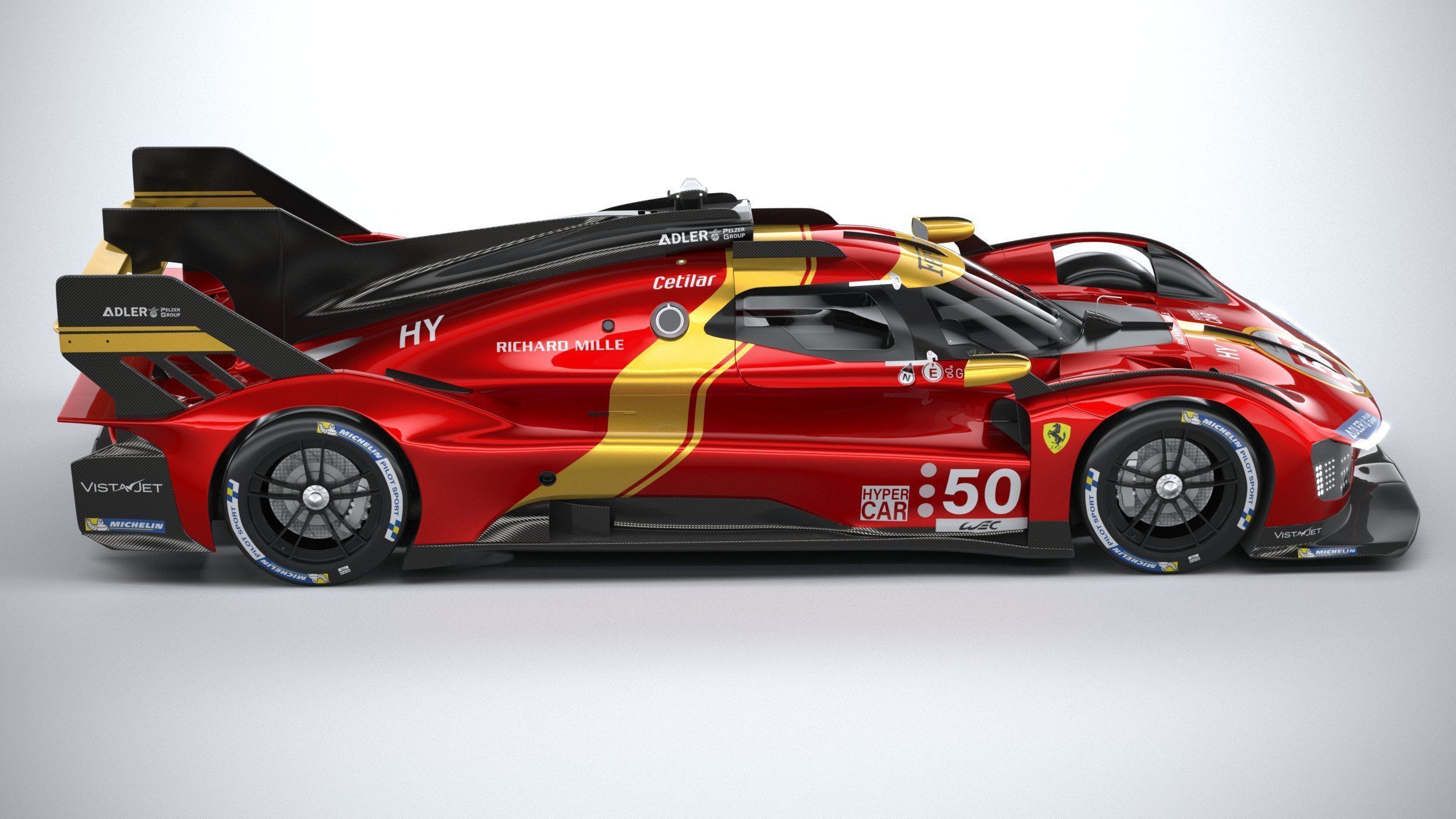 Ferrari 499P Racecar 2023 3D model | CGTrader