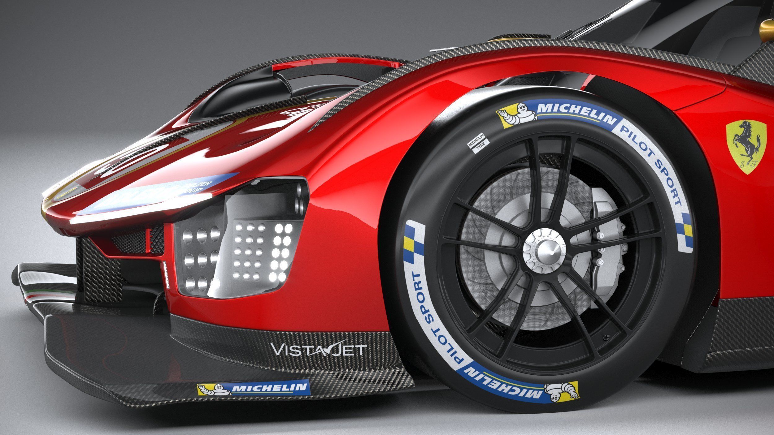 Ferrari 499P Racecar 2023 3D model | CGTrader