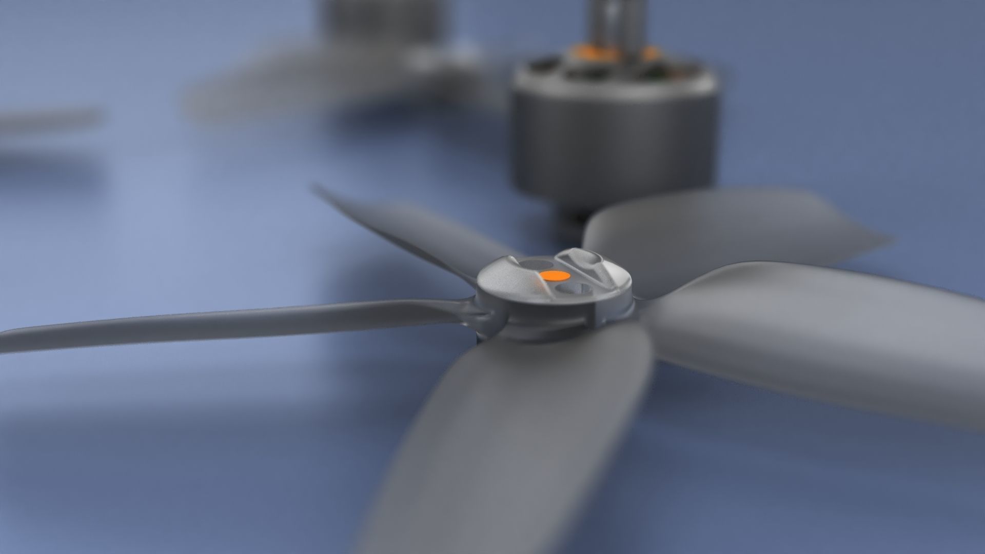 AVATA drone motor 3d model with original props 3D model | CGTrader