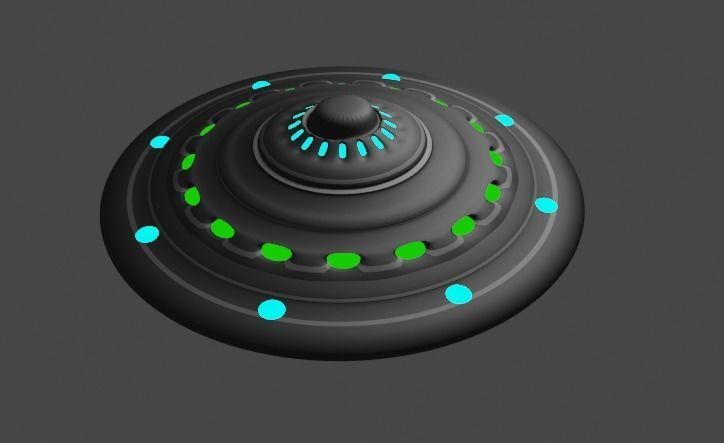 UFO Alien Spaceship 3d Model spaceship Low poly Ufo 2 3D model | CGTrader