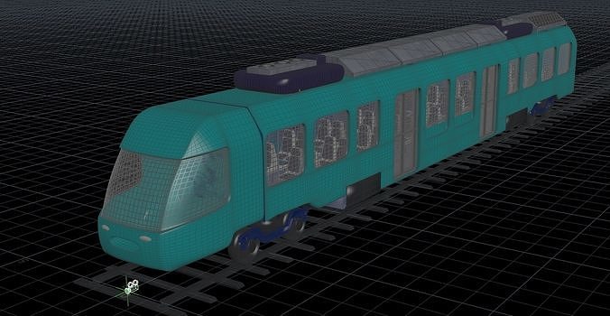 Electric Train 3D model | CGTrader
