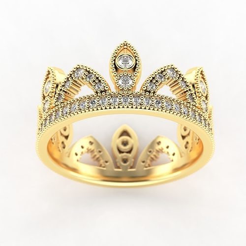 Elegant Crown 3D model 3D printable | CGTrader