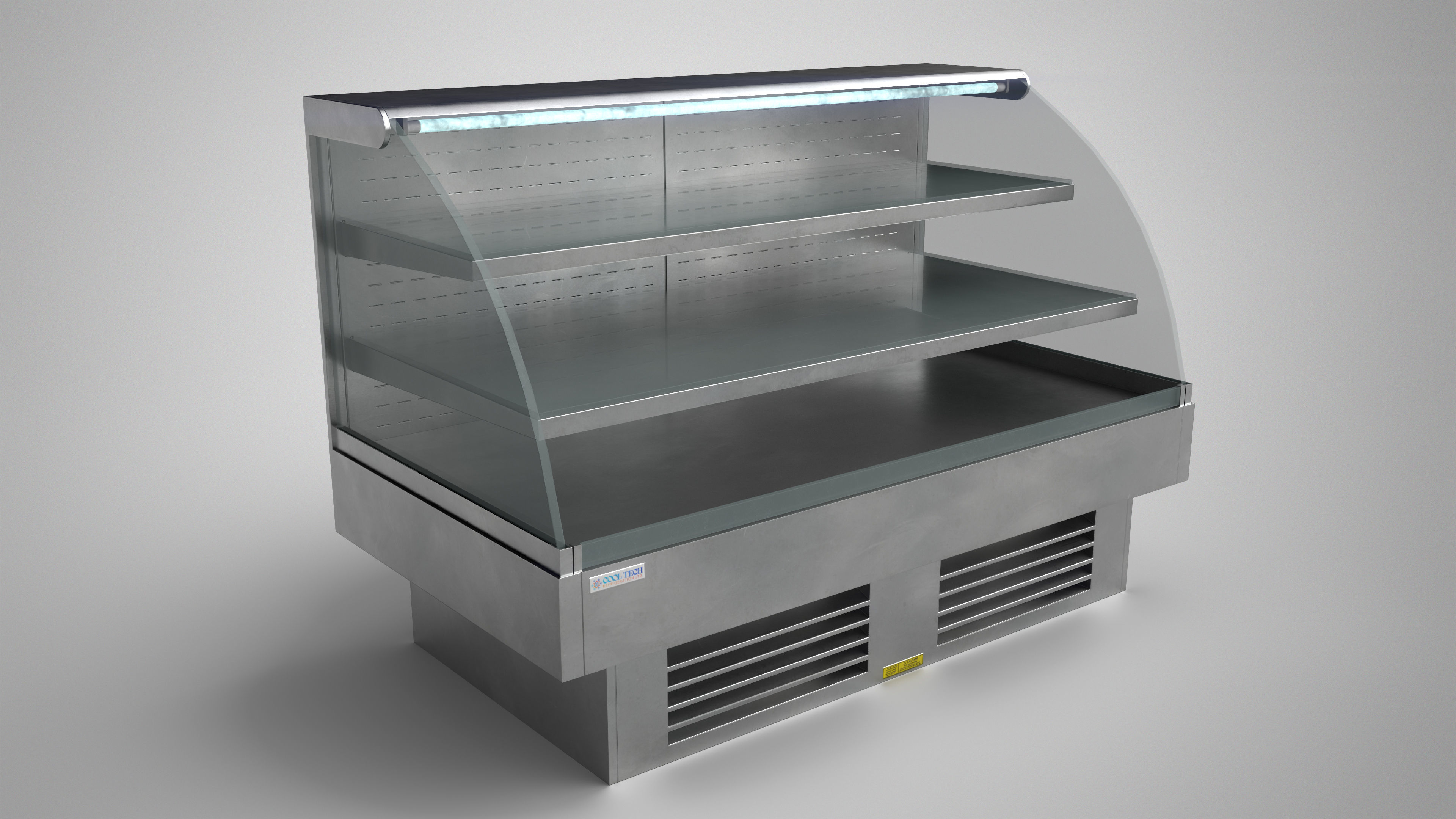 3D model Commercial Food Display Fridge - Gameready Cake Refrigerator ...