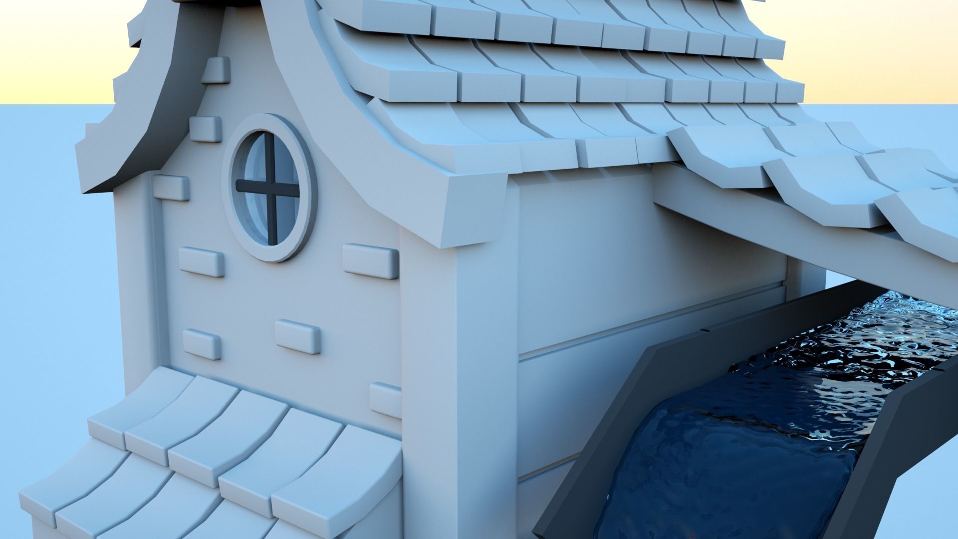 3D model 3d mill house model VR / AR / low-poly | CGTrader