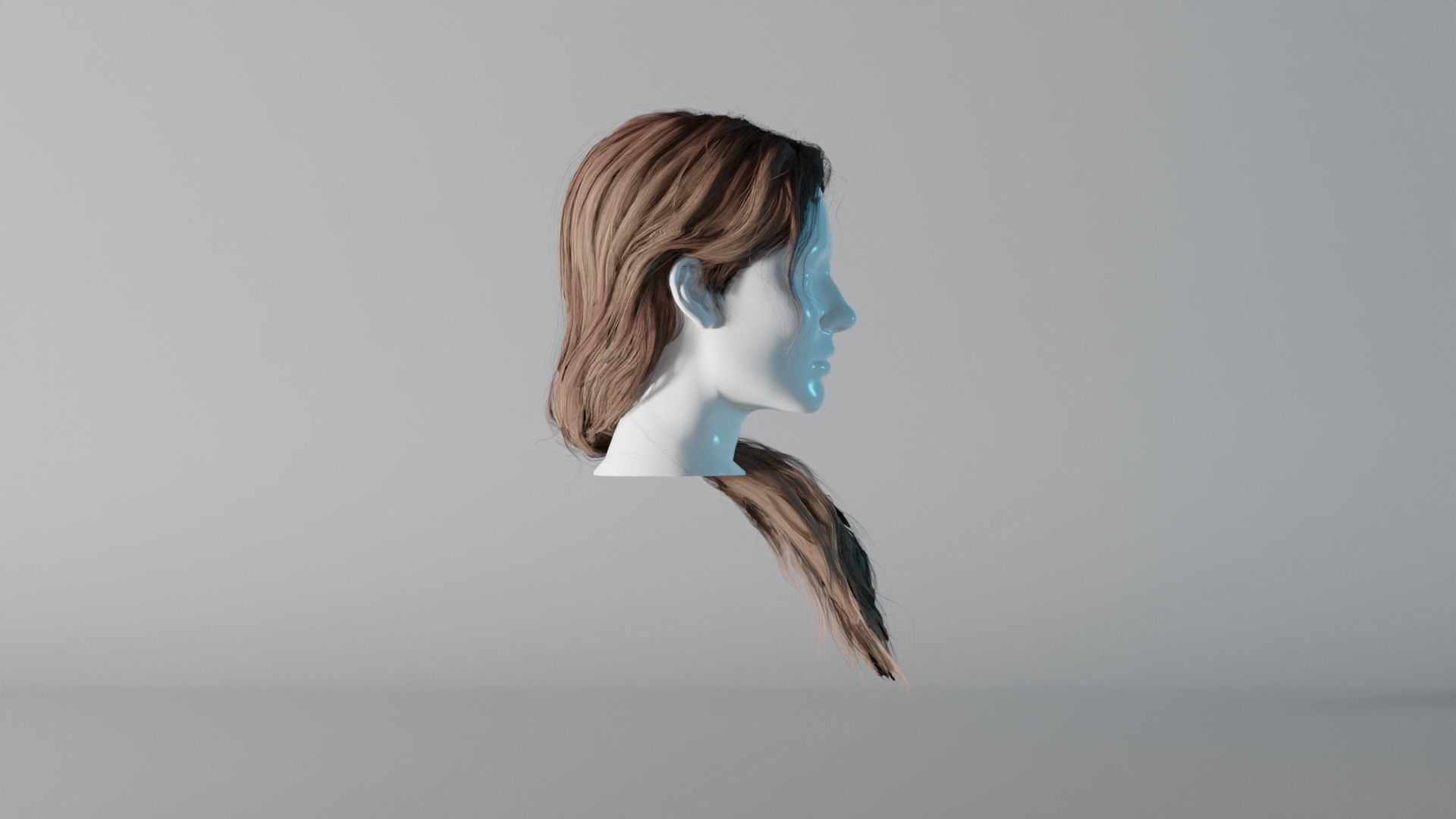 3D model Realistic Female Hair 5 VR / AR / low-poly | CGTrader