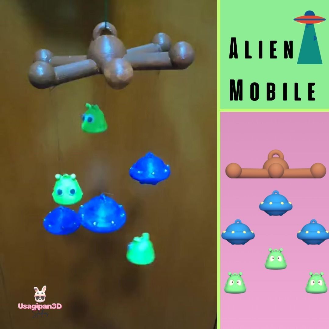 Alien Mobile 3D model 3D printable | CGTrader
