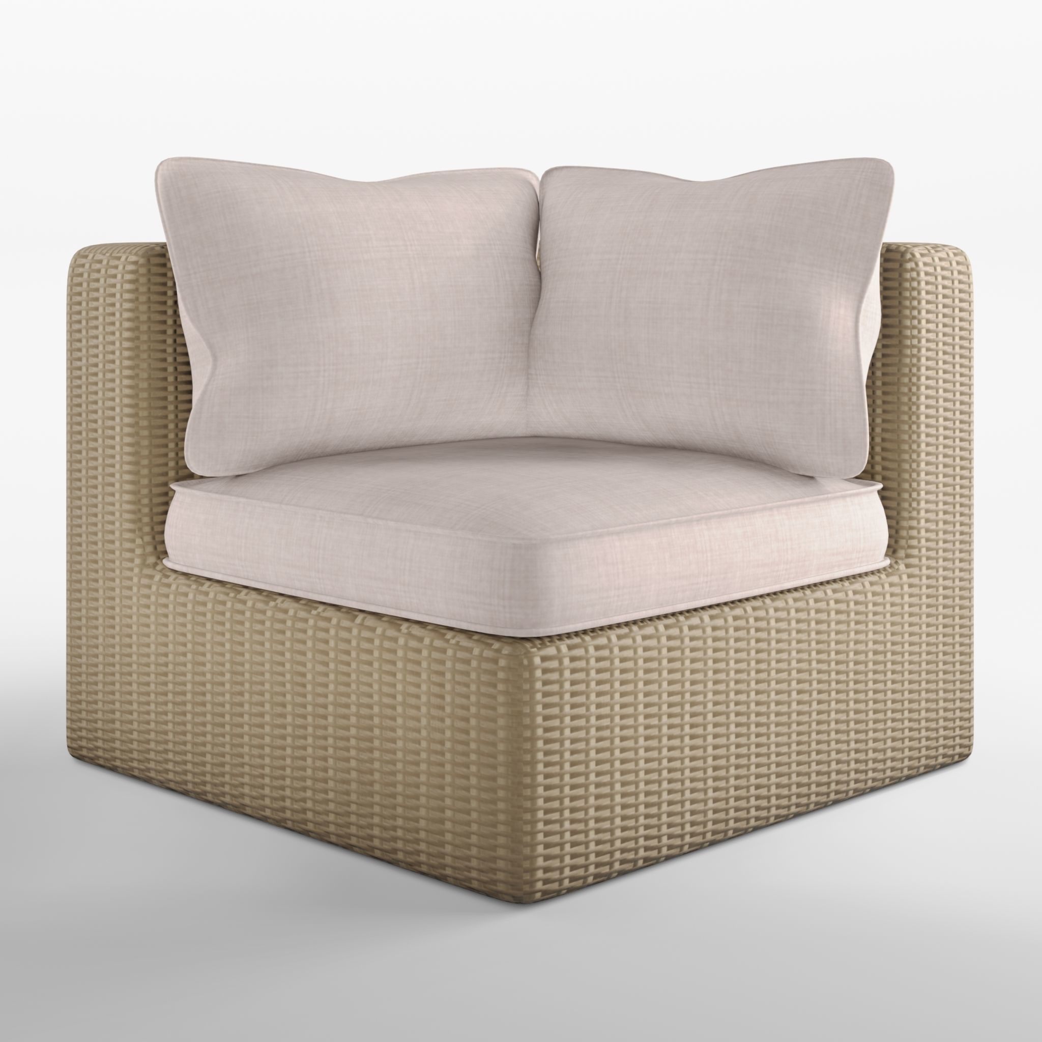 3D model Santorini modular corner chair 3D Model VR / AR / low-poly ...