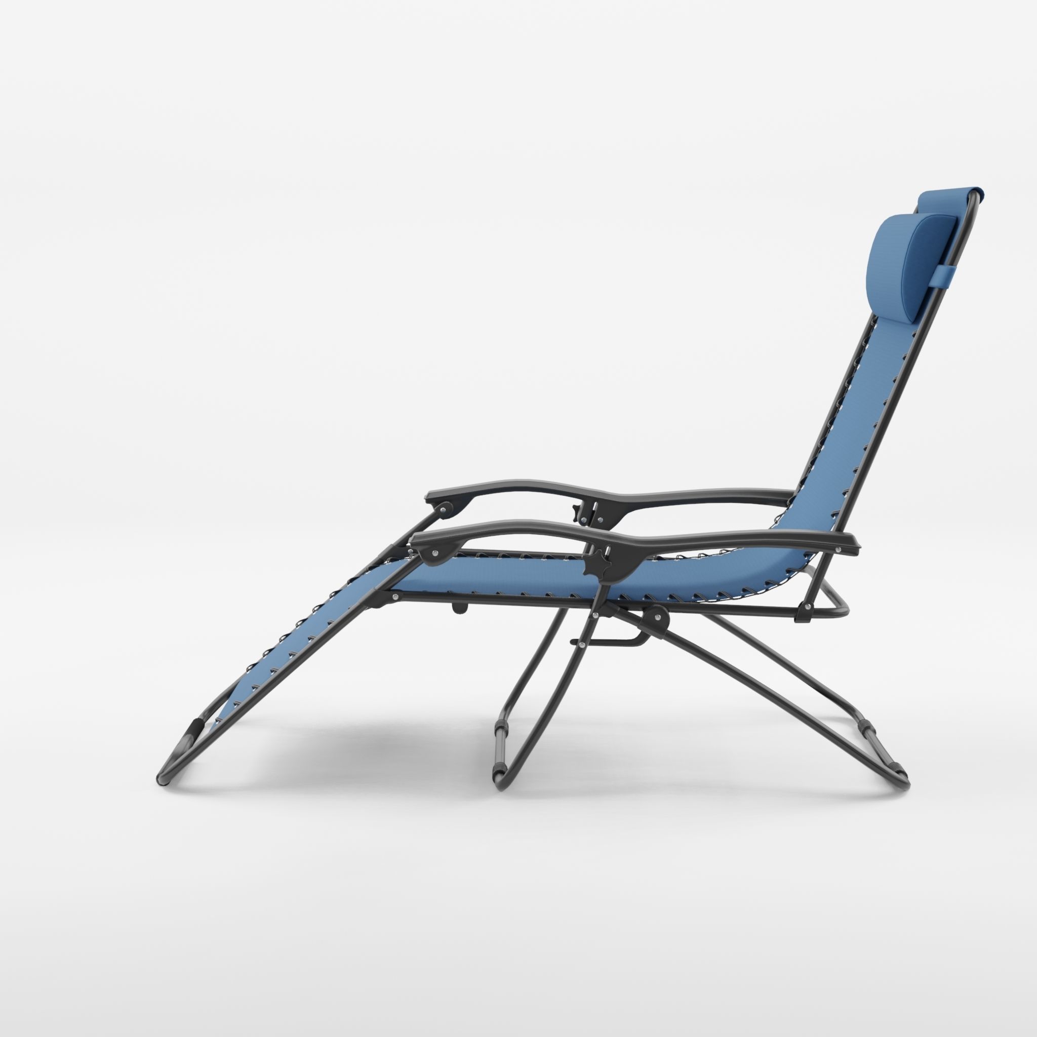 3D model Baden Baden Chair Blue 3D Model VR / AR / low-poly | CGTrader