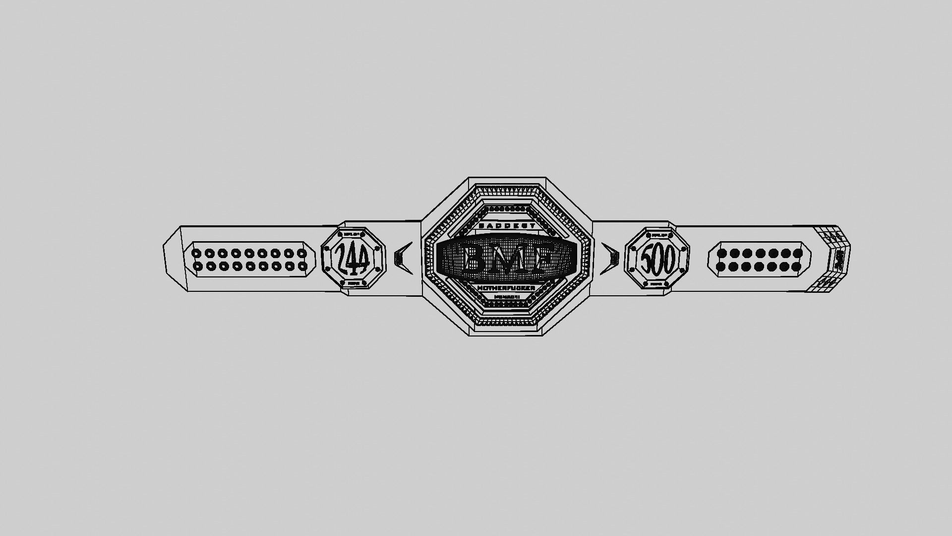 UFC Baddest Motherfucker belt 3D model 3D model | CGTrader