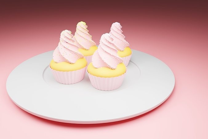 sweet and delicious cake 3d render 3D model | CGTrader