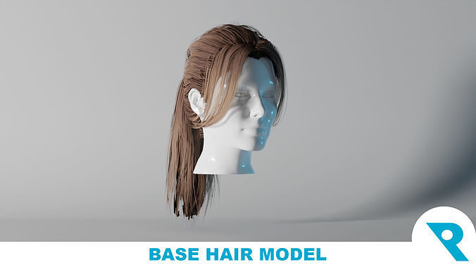 3D model Realistic Female Hair 8 VR / AR / low-poly | CGTrader