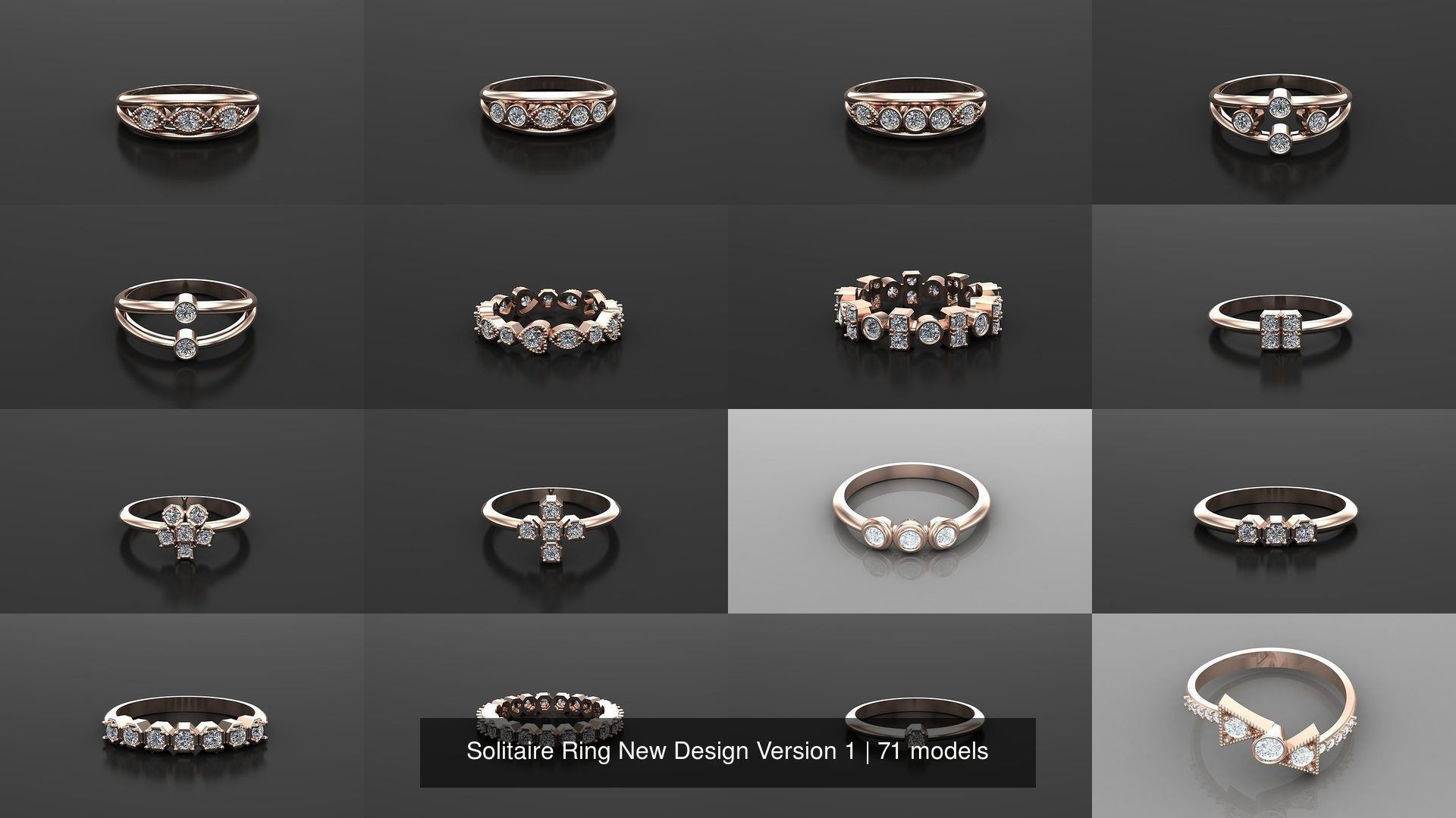 Solitaire Ring New Design Version 1 3D Model Collection | CGTrader