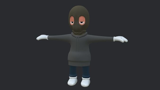 3D model Simple Attractive Character VR / AR / low-poly | CGTrader