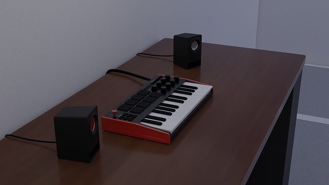 Akai MPK Mini Model free 3D model | CGTrader