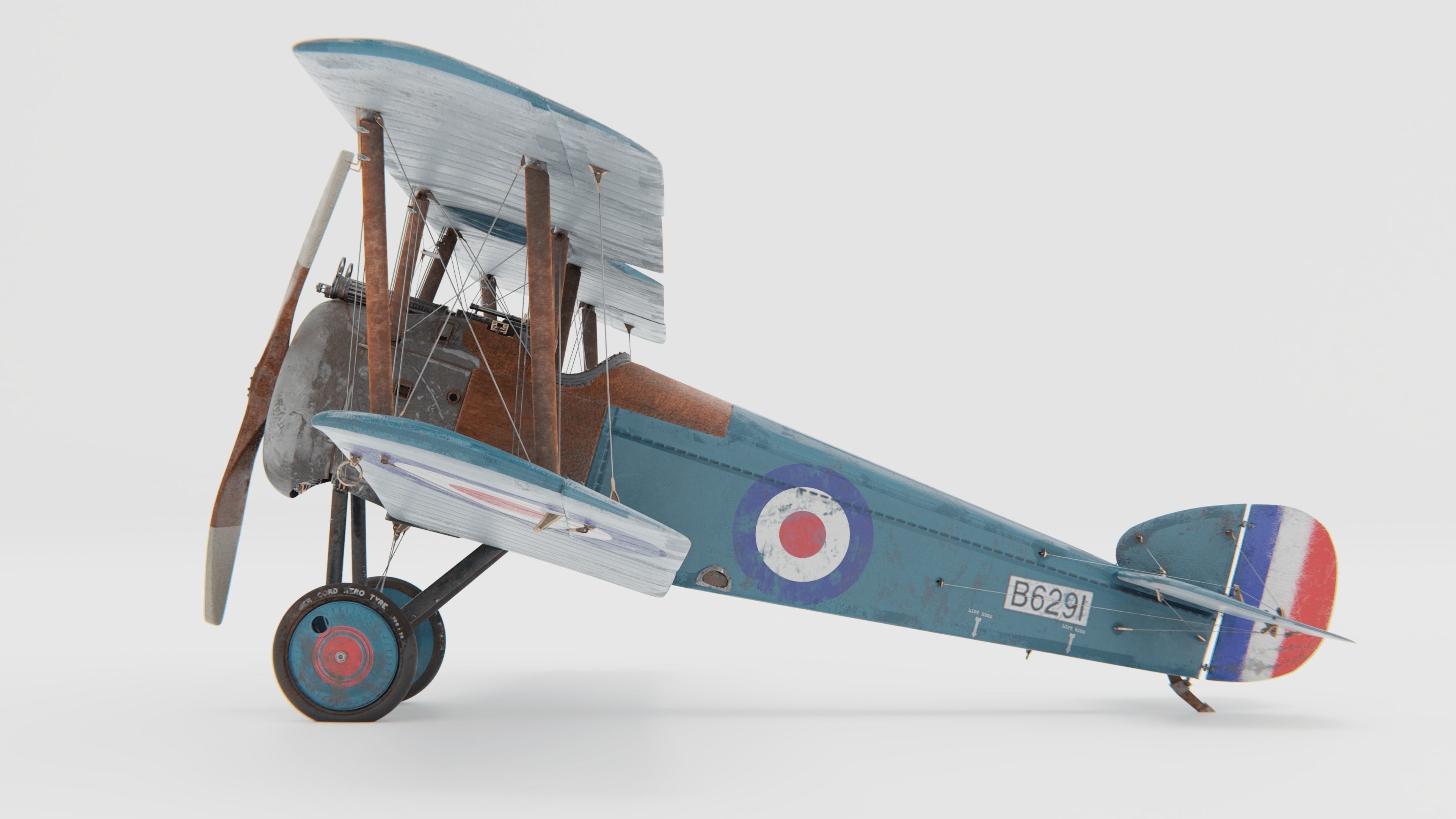 Sopwith Camel Biplane 1917-1920 3D model | CGTrader