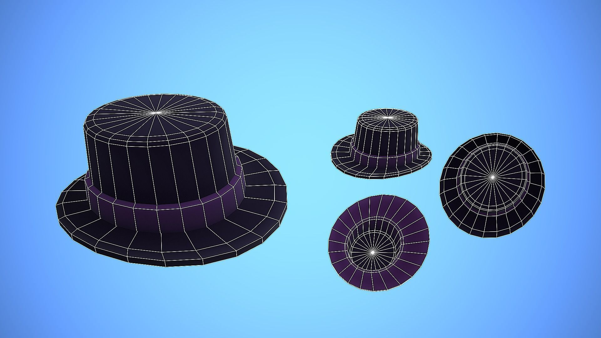 3D model MAFIA HAT CARTOON STYLIZED VR / AR / low-poly | CGTrader