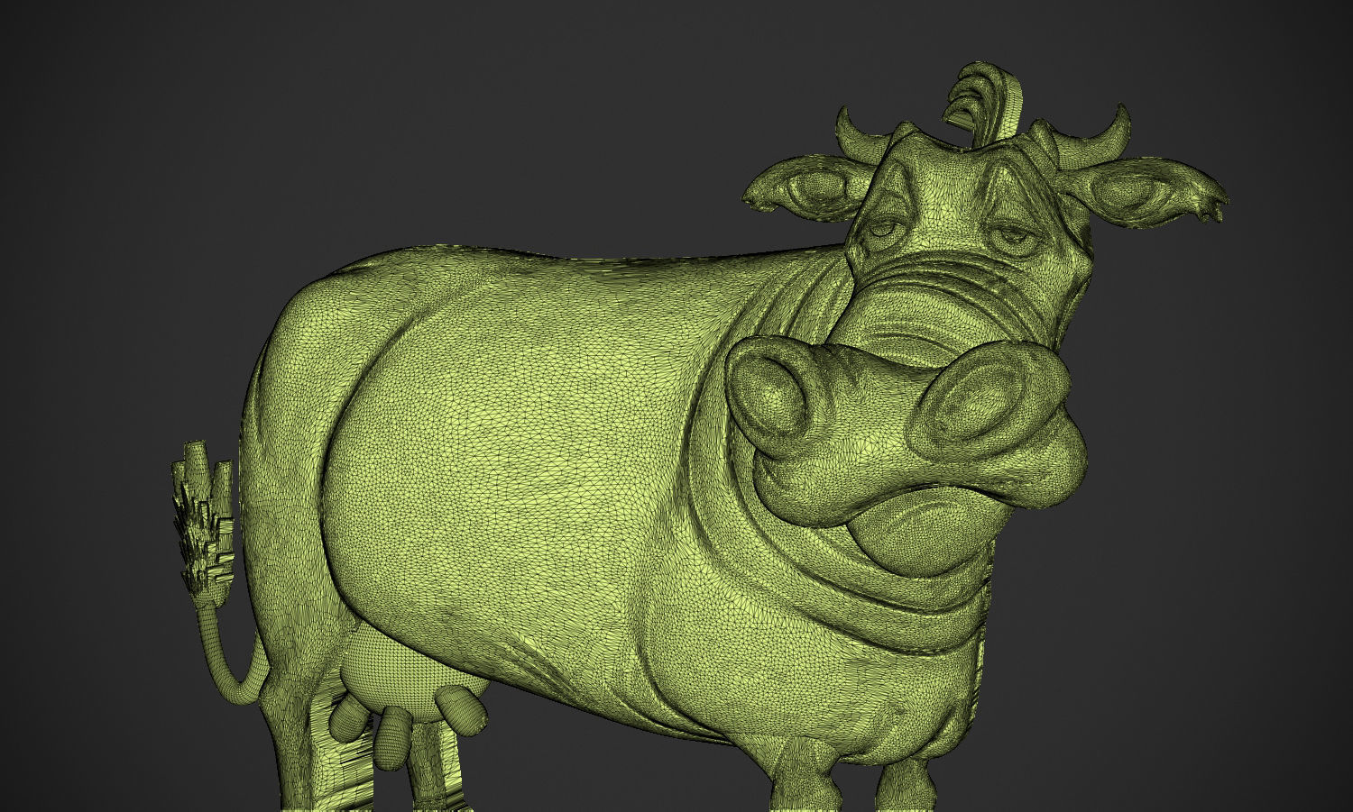 Cartoon Cow Relief 3D model 3D printable | CGTrader