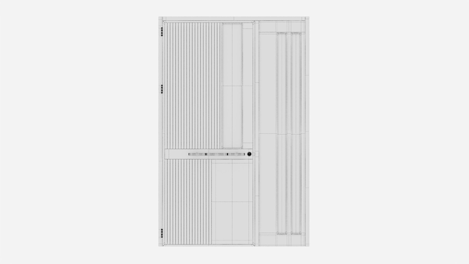 Aluminium door 241 3D model | CGTrader