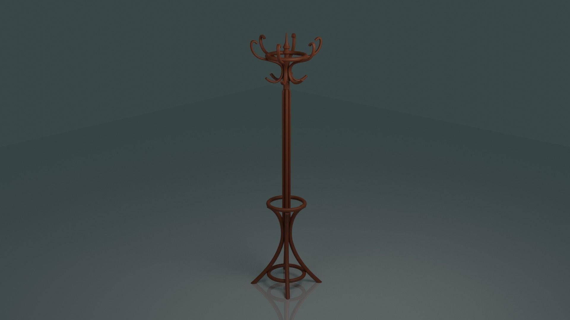 Wooden Clothes Rack 3D model 3D printable | CGTrader