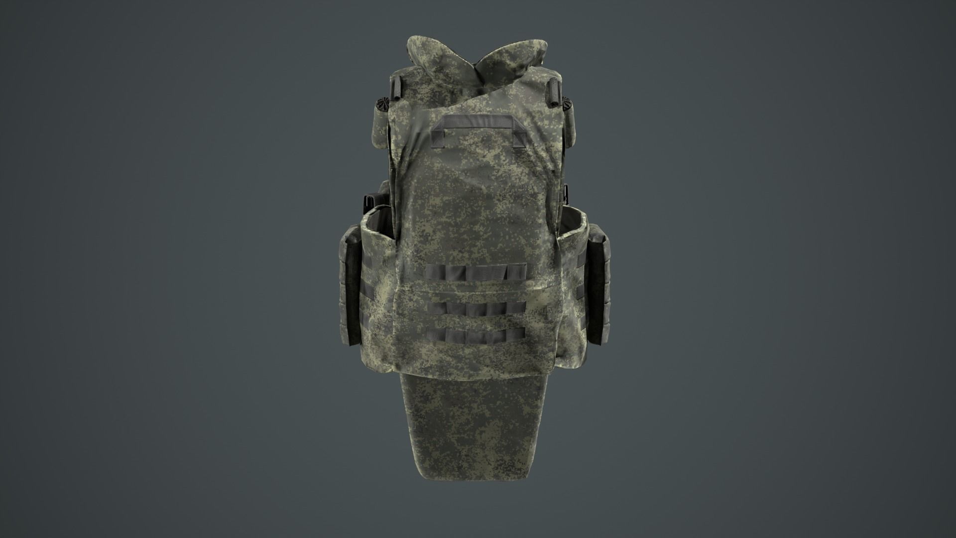 3D model Russian 6B45 Ratnik Plate Carrier Vest VR / AR / low-poly ...
