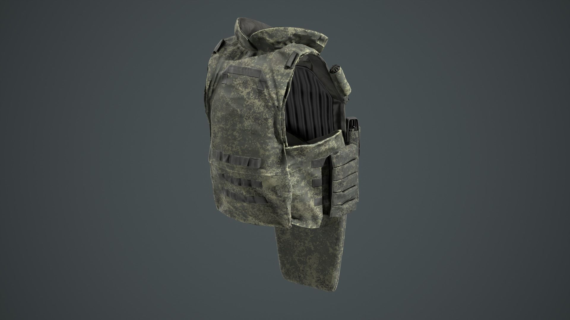 3D model Russian 6B45 Ratnik Plate Carrier Vest VR / AR / low-poly ...