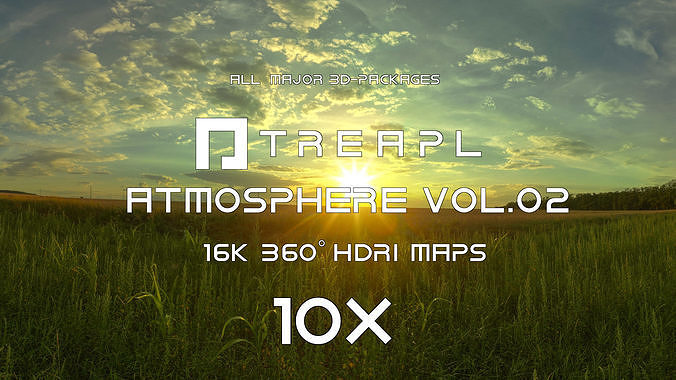 10X HDRI SKIES TREAPL ATMOSPHERE VOL02 - BUNDLE - 360 SKY Texture ...