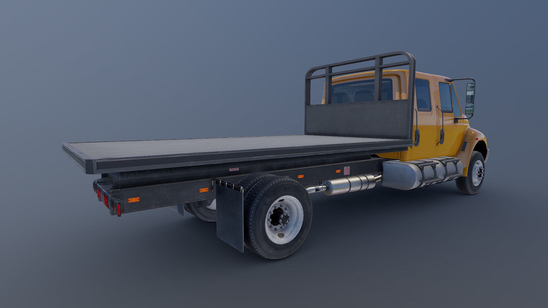 3D model Durastar crewcab flatbed truck VR / AR / low-poly | CGTrader