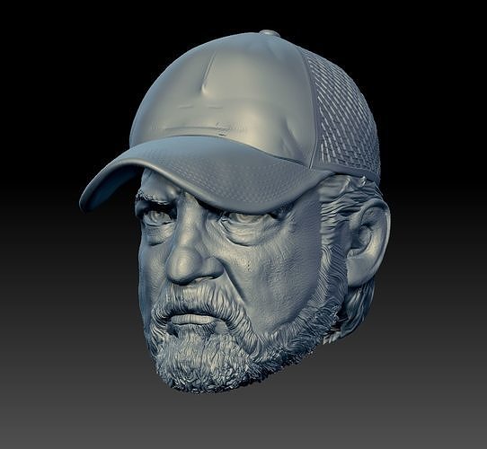 Bobby Singer Head 3D model 3D printable | CGTrader