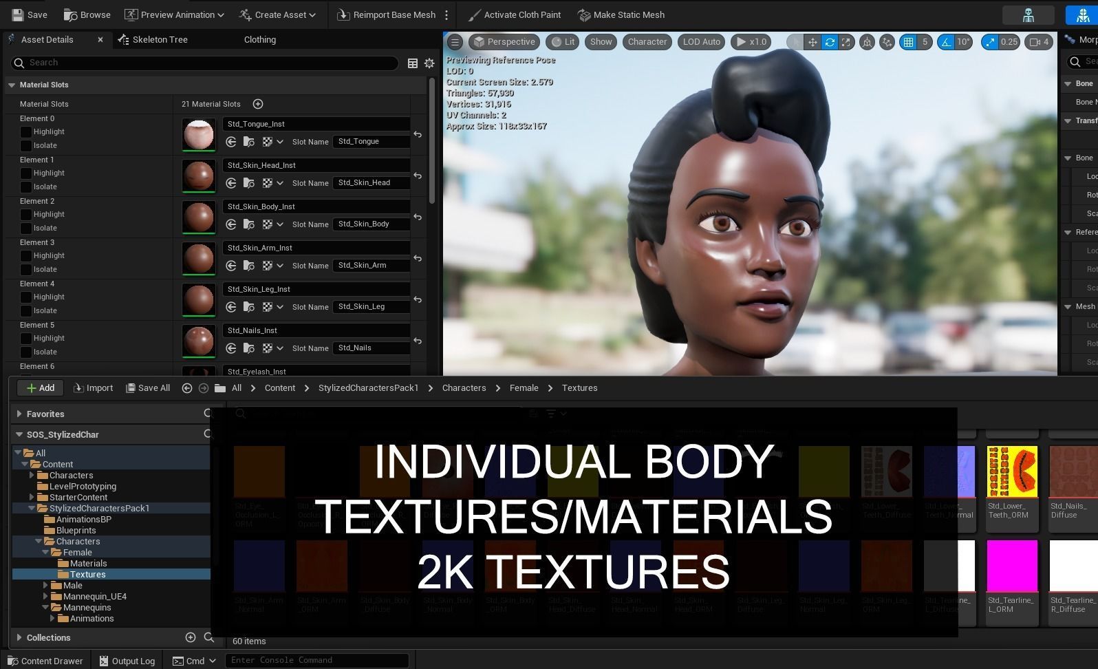 3D model Stylized Male Female Base Character Pack 1-Game Ready VR / AR ...