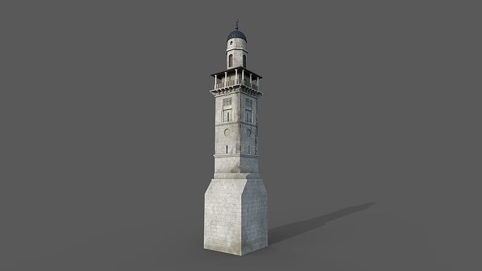 3D model minaret Al Selsela Chain Gate Minaret VR / AR / low-poly ...