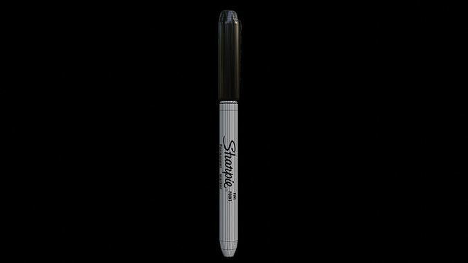 Sharpie Permanent Marker 3D model | CGTrader