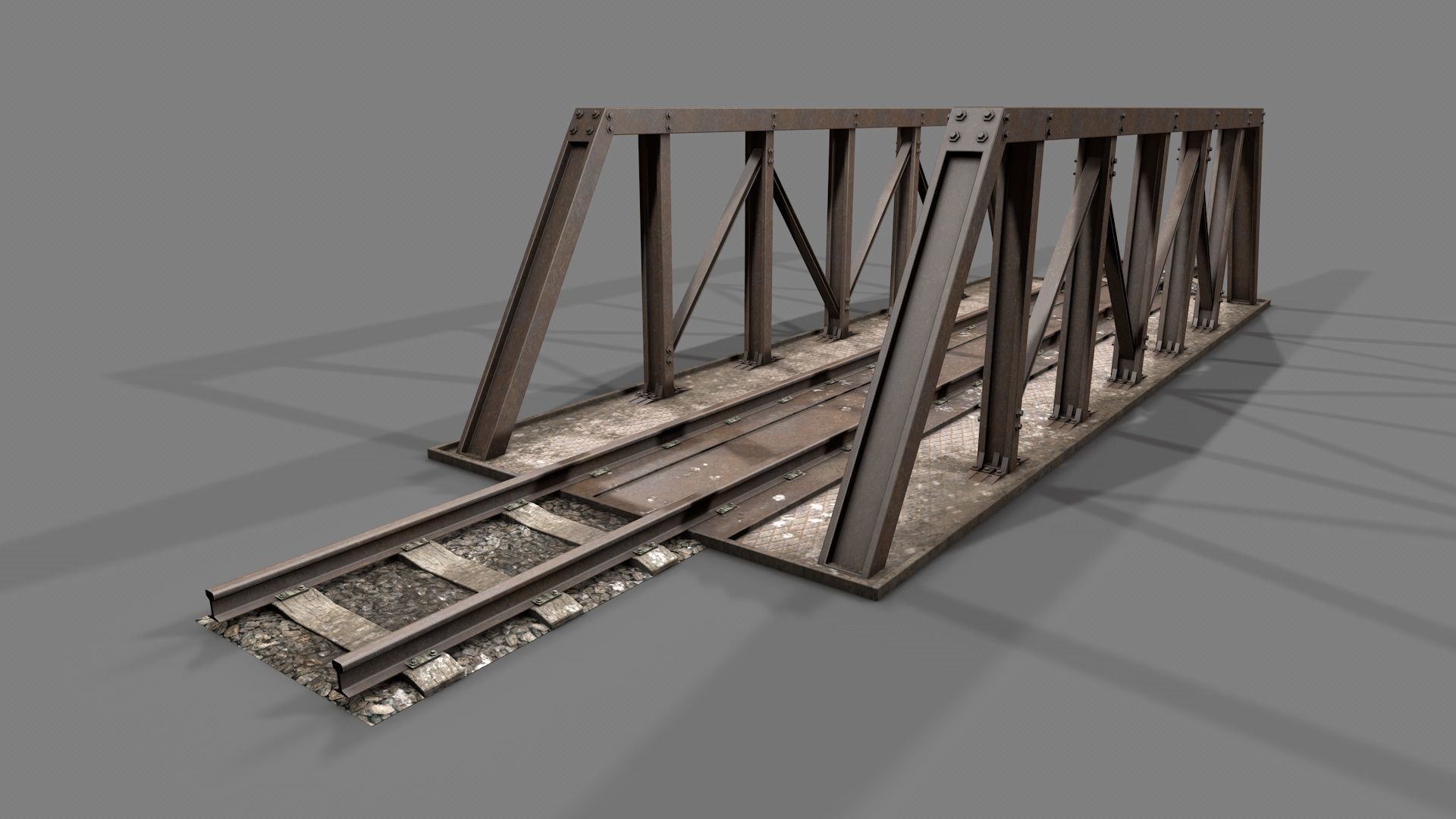 Modular Railway Track PRO Collection 3D model | CGTrader