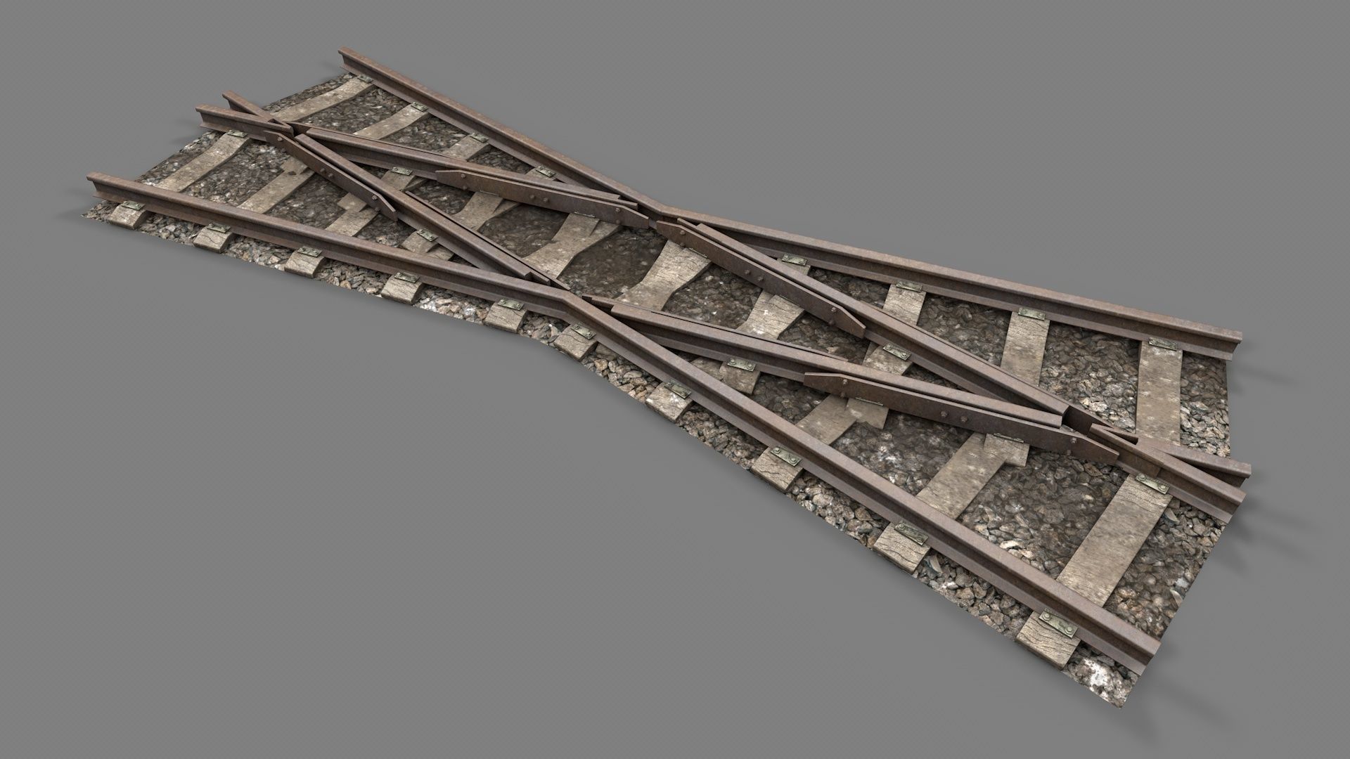 Modular Railway Track PRO Collection 3D model | CGTrader