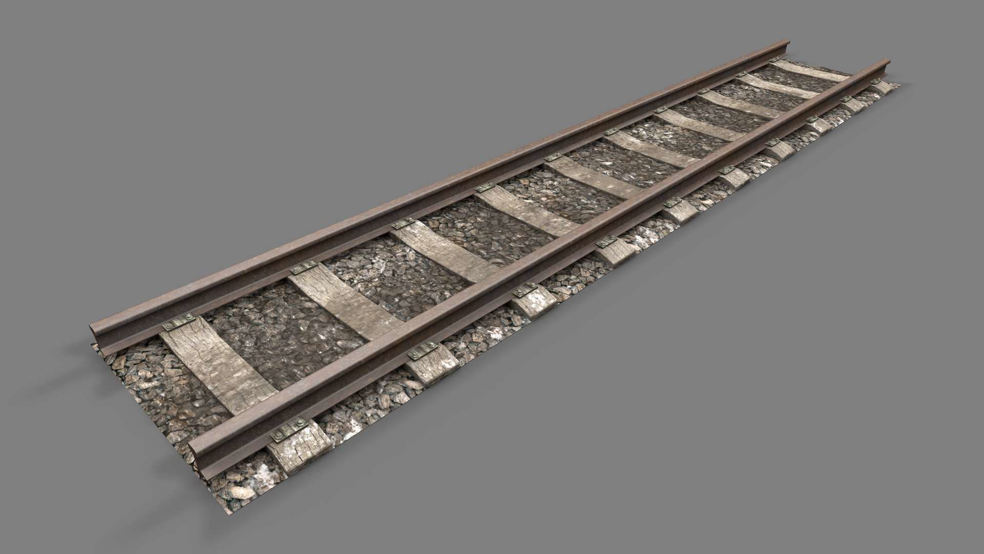 Modular Railway Track PRO Collection 3D model | CGTrader