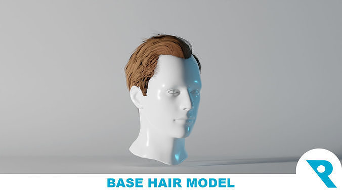 3D model Realistic Male Hair 6 VR / AR / low-poly | CGTrader