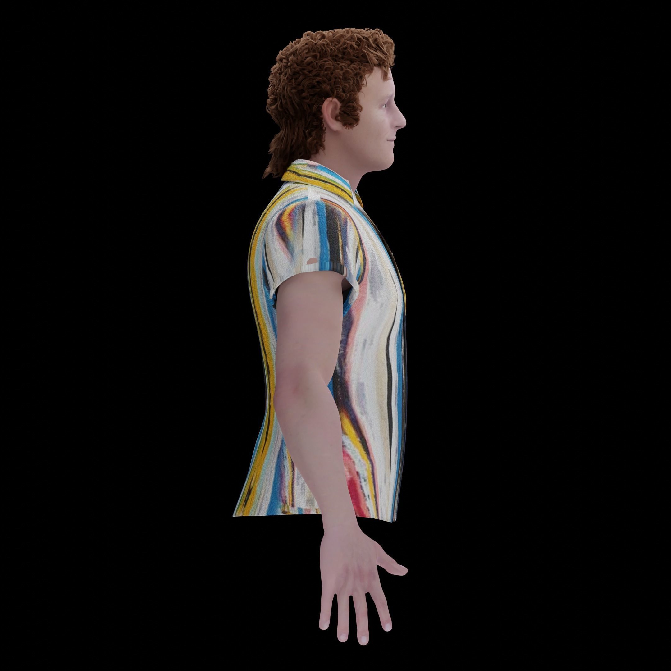 2D REFARENCE IMAGE TO 3D HALF CHARACTER free 3D model | CGTrader