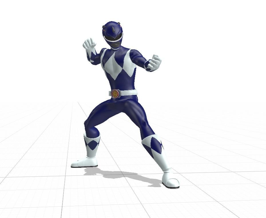 Blue Ranger 3D Model 3D model rigged | CGTrader