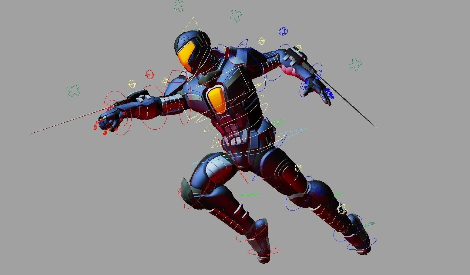 Futuristic Super Soldier 3D model rigged | CGTrader