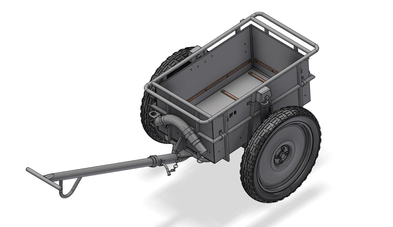 If-8 infanteriekarren - ammunition infantry germany vehicle 3D model 3D ...