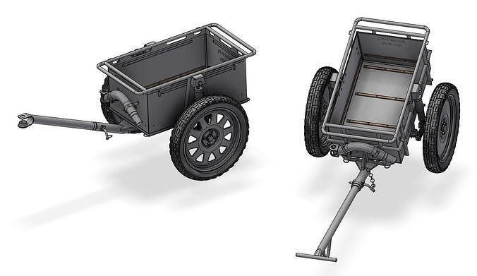 If-8 infanteriekarren - ammunition infantry germany vehicle 3D model 3D ...