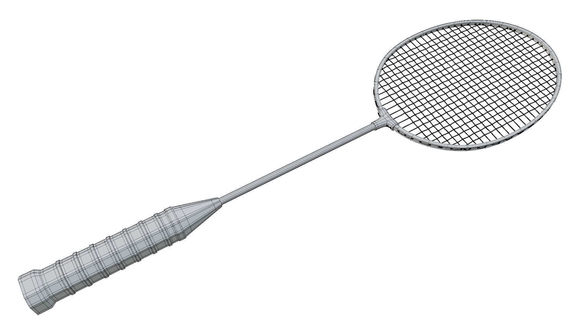 Badminton Racquet 3D model | CGTrader