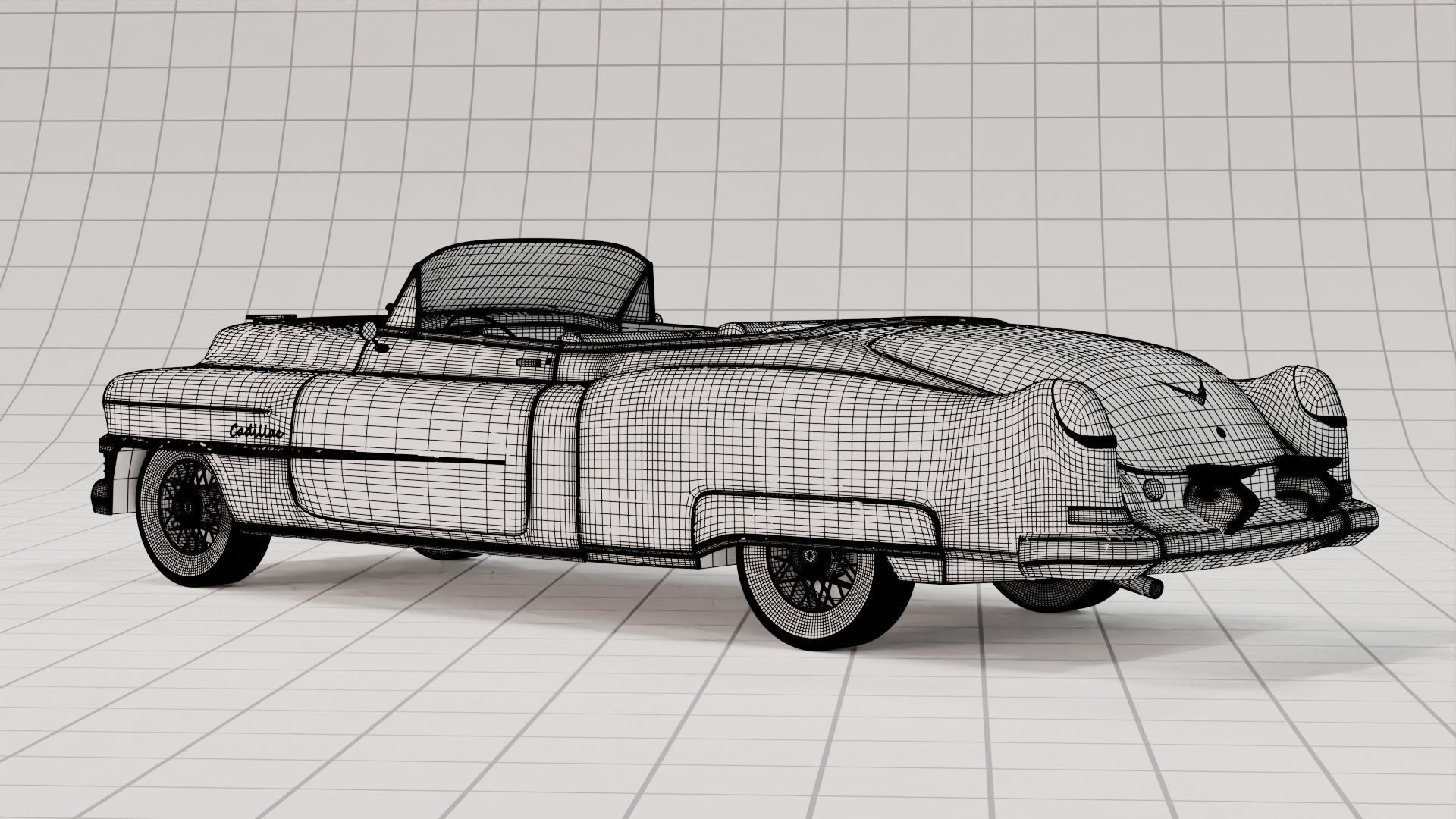 Cadillac 1950 Series 62 Convertible 3D model | CGTrader