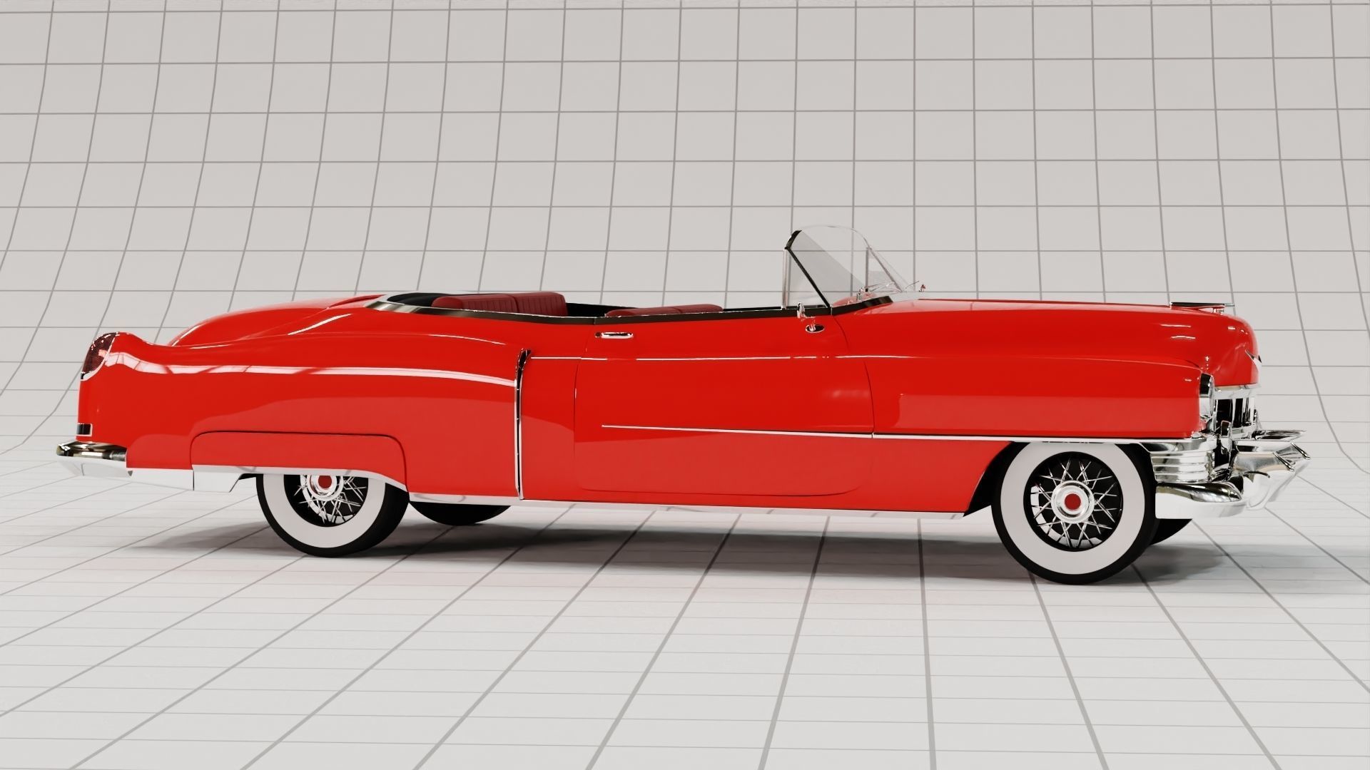 Cadillac 1950 Series 62 Convertible 3D model | CGTrader