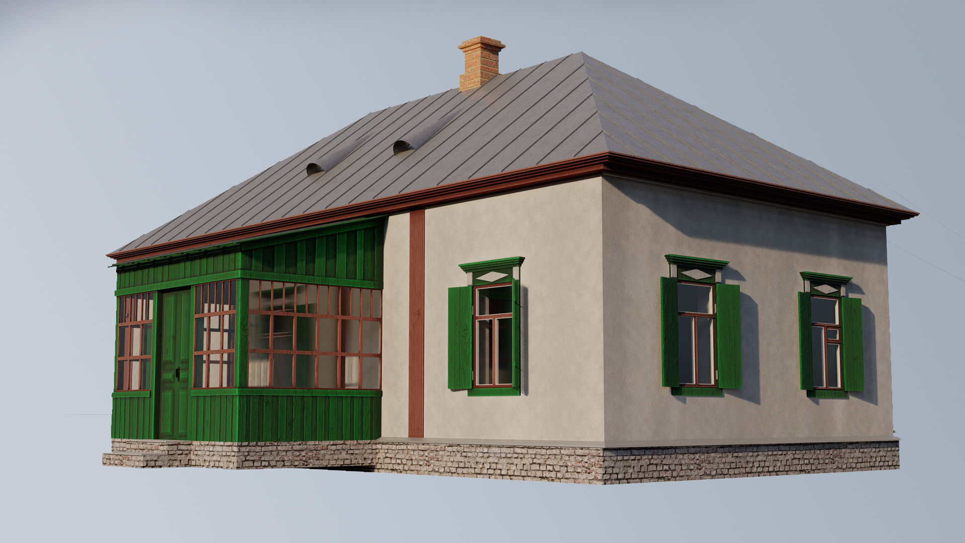 Ukrainian house hata 3D model | CGTrader