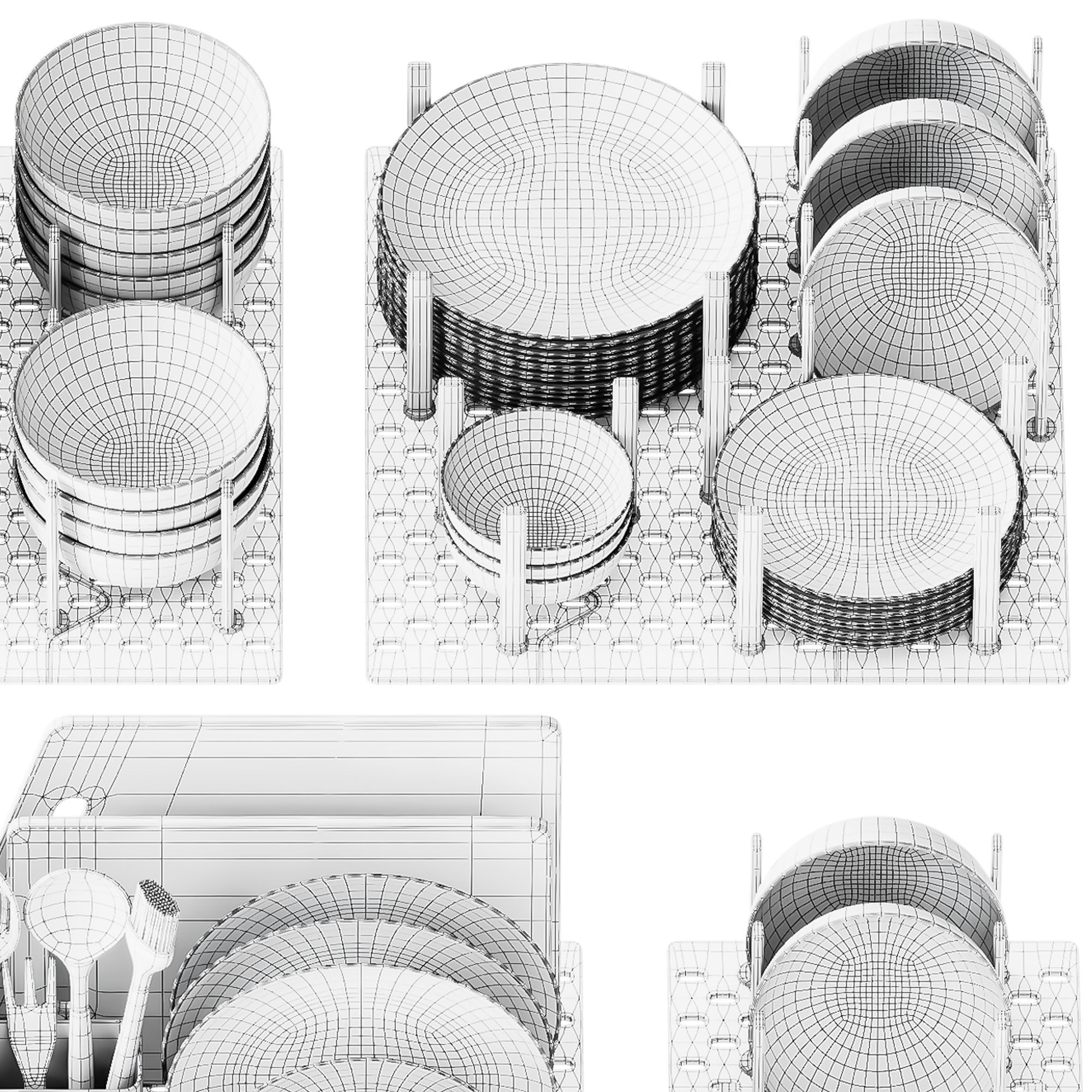 Ikea Uppdatera Pegboard Drawer Organizer 3D model | CGTrader